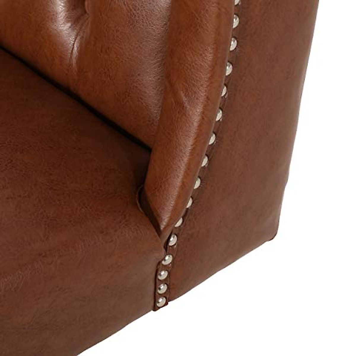 Christopher Knight Home Tammy Contemporary Wingback Tufted Swivel Office Chair, Midnight Black