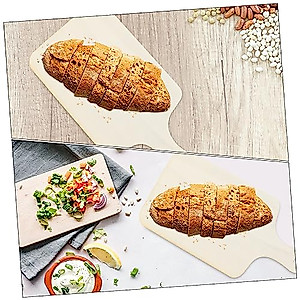 FUOYLOO 3pcs DIY Tray Pizza Cheese Bread Cheese Jewelry Trays Wood Breakfast Tray Wooden Chopping Board Cutting Boards for Crafts Bread Board Bread Serving Plate Blank Wood Tray Steak Set