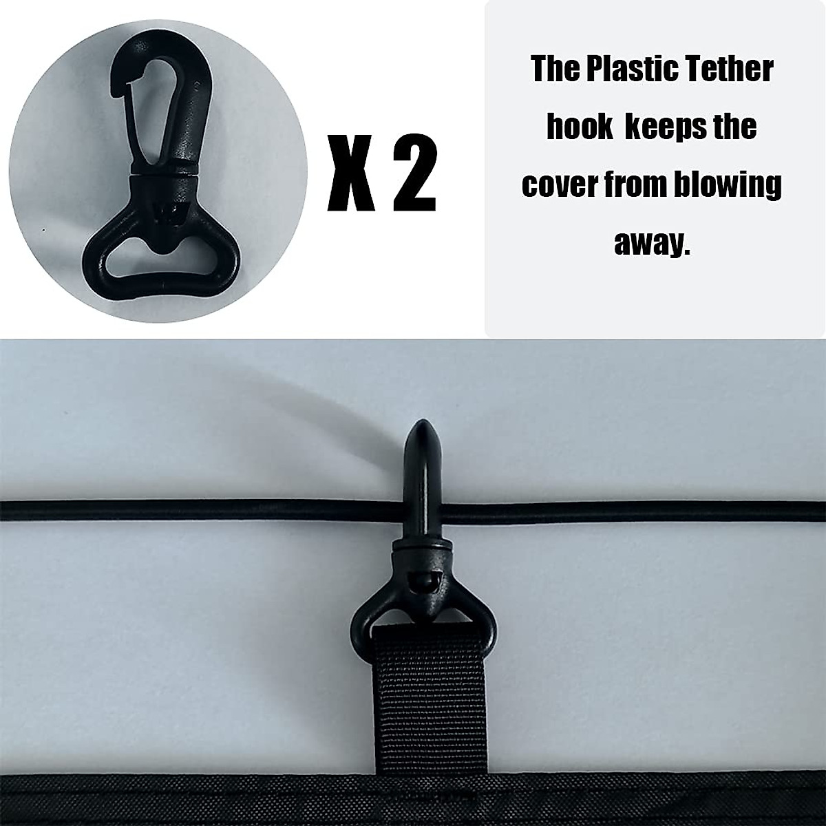 UCEDER 420D Waterproof Oxford Cloth Seal Cockpit Cover, Kayak Cockpit Drape Cover with PVC Coating Maximum Protection for Your Ocean Cockpit(Large 60x29 inch)