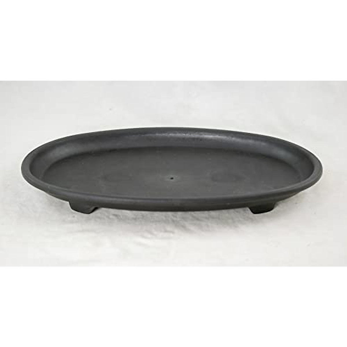 Calibonsai 9'' Oval Heavy Duty Black Plastic Bonsai Training Pot, Cactus & Succulent Planter + Tray + Rock + Mesh Combo