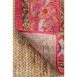nuLOOM Mackenzie Vintage Runner Rug, 2' 6" x 6', Violet Pink