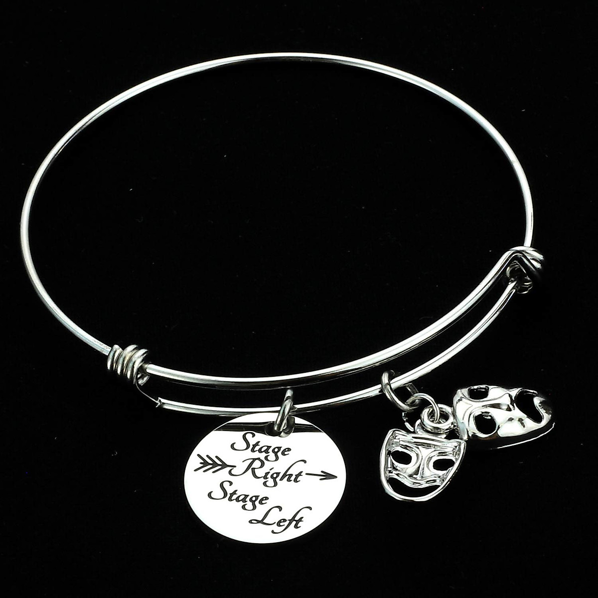 Kivosliviz Theater Gifts Bracelet Drama's Bracelets Gift Comedy Tragedy Jewelry for Actress Theater Bracelet