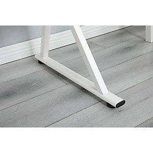 Landpink Glass Drafting Table Art Desk – Adjustable Professhional Artwork Drawing Drafting Table Desk, Glass-Topped Art Table for Craft Station Studio Home Office School w/Drawers/Chair (White)