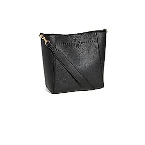 Tory Burch Women's McGraw Bucket Bag, Black, One Size