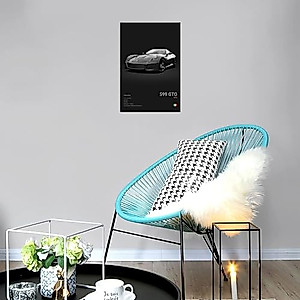 Car Poster Ferrari F40 Supercar Posters Racing Car Canvas Wall Art For Boy's Bedroom SuperCar Wall Decor Unframe-style 12x18inch(30x45cm)