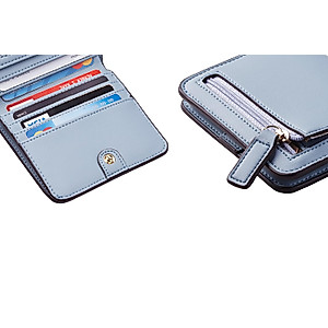 Toughergun Wallet Women Rfid Blocking Small Compact Bifold Luxury Leather Pocket Wallet Ladies Mini Purse with ID Window