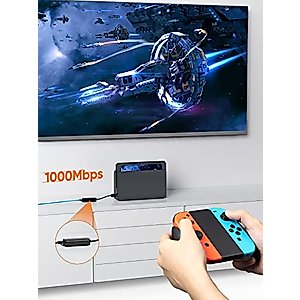 USB to Ethernet Adapter, CableCreation USB 3.0 to 10/100/1000 Gigabit Wired LAN Network Adapter Compatible with Nintendo Switch, Windows, MacBook, macOS, Mac Pro Mini, Surface Pro, Laptop, PC and More