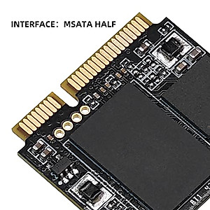 KingSpec 256GB High Size mSATA SSD, Super Speed Internal Solid State Drives SATA3 6Gb/s + 3D NAND Flash Technology (30x26mm,256GB)