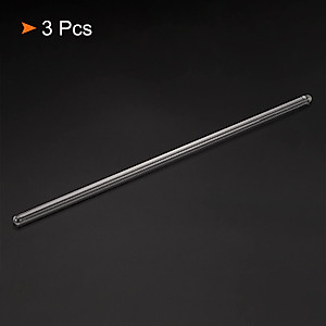 MECCANIXITY 3.3 Borosilicate Glass Stick 9.84" Length 6mm Dia Stir Rod Mixing Tools with Both Ends Round for Lab Kitchen Science 3Pcs