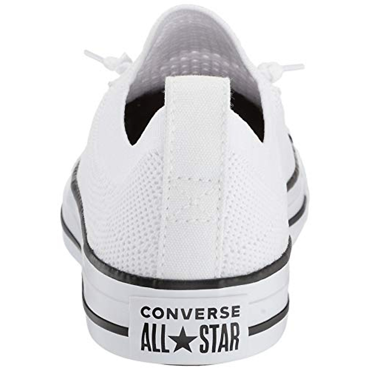 Converse Women's Women's Chuck Taylor All Star Shoreline Knit Slip On Shoe, White/Black/White, 9.5 M US