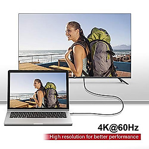 Upgrow USB C to DisplayPort Cable 4K@60Hz 6FT for Home Office USB C to DP Cable Compatible with MacBook Pro/Air, iPad Pro with USB-C Port laptops/Phones (UPGROWCMDPM6)