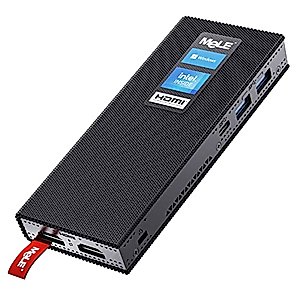 MeLE PCG02 Pro Fanless Mini PC Stick N5105 8GB/256GB Windows 11 Pro WiFi6 USB PD3.0 Micro Computer Stick Dual HDMI 4K Gigabit Ethernet BT5.2 Small PC on Business Office Industrial IOT Media Home