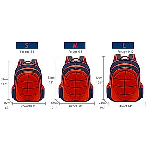 Dasellbag Toddler School Backpack Elementary Student Schoolbag Waterproof Lightweight Comic Bookbag for Boys Girls(SL-L)