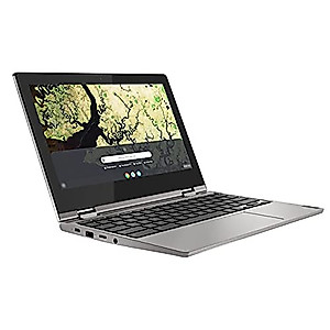 Lenovo Newest 11" 2-in-1 Convertible Chromebook Laptop, 11.6-Inch HD Touch Screen, Intel Celeron N4000 CPU, 4GB RAM, 96GB Space(32GB eMMC+64GB Card),Bluetooth, Webcam, USB-C, Chrome OS, Gray