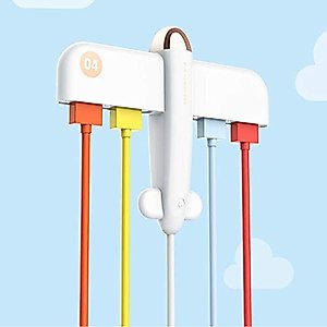 CUJUX USB Splitter One for Four Docking Hub， USB 2.0 Expander 4-Port Data Hub Multi-Function Extender (Color : White)