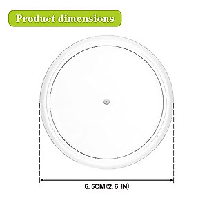 Oui Yogurt Jar Lids, 48 Pcs Oui Yogurt Jar Lids Set, Clear Plastic Jar Replacement Lids Compatible with Oui Yogurt Jars, Lids for Oui Yogurt Jars