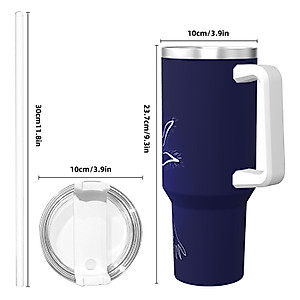 Funny White Axolotl 40oz Tumbler With Handle And Straw Insulated Tumblers Leak Proof Double Walled Stainless Steel Travel Mug pattern7