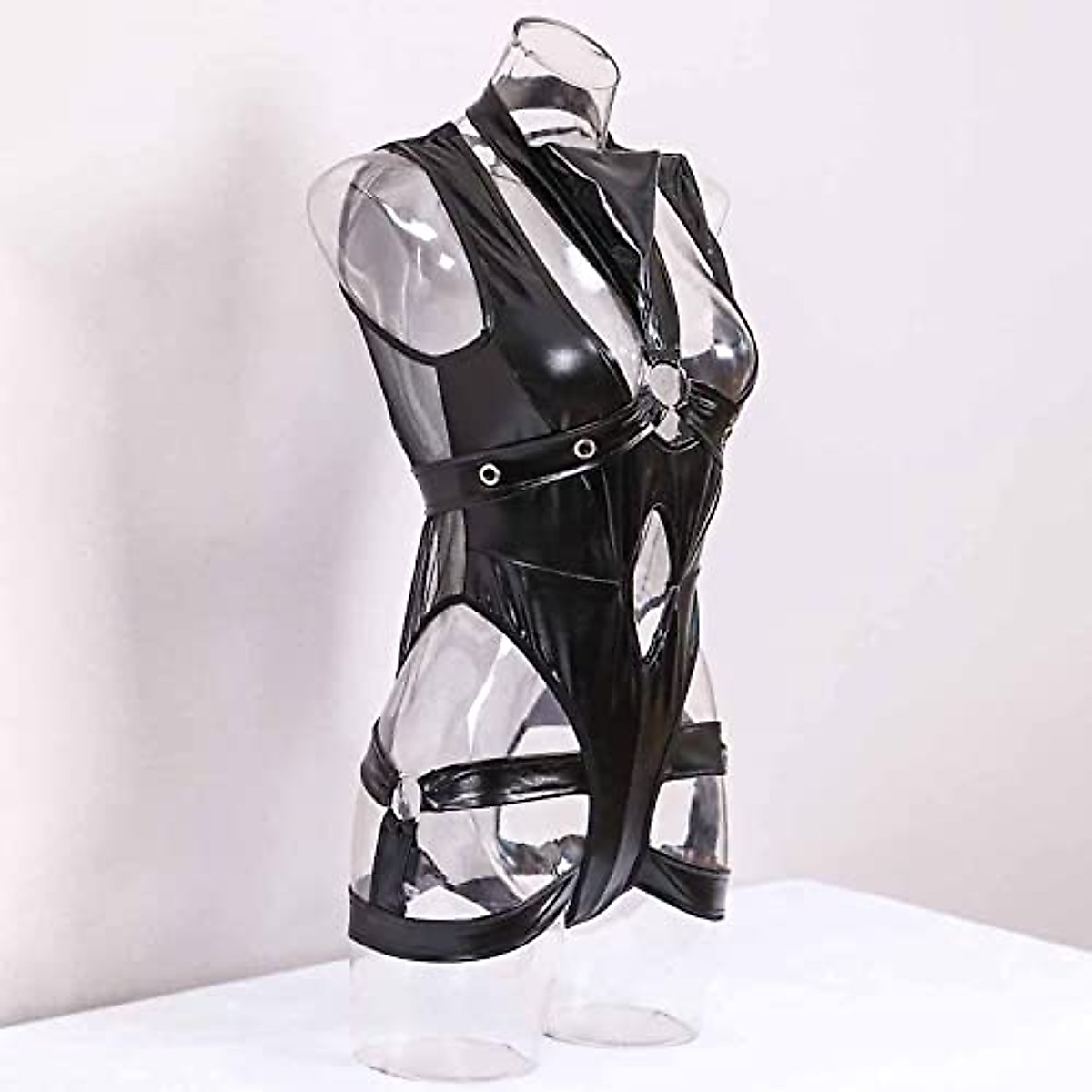 Zzalalana Sexy Cosplay Lingerie for Women Sex Naughty Kawaii Maid School Girl Cat Girl Bunny Roleplay Outfit Sheer Mesh Sluttly Babydoll Bodysuit Christmas Bow Santa Lingerie 343