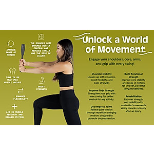 Retrospec Steel Club SC- 5lb for Men & Women's Strength Training & Full Body Workouts , Matte Black