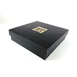 JapanBargain 4690, Japanese Porcelain Rice Bowls Gift Set,Cherry Blossom Sakura Pattern Miso Soup Bowls, Black and Silver Color, Set of 5, Made in Japan