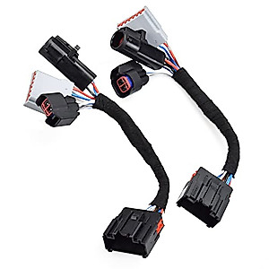 GWNOWZZET 2 Pcs Tow Mirrors Adapter for Ford F250 F350 F450 F550 Super Duty Truck 1999-2007 Mirrors Conversion Harness Wiring Connector