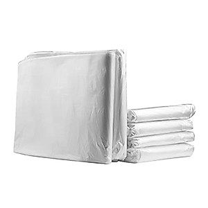 Hemoton White Garbage Bags Clear Garbage Bags, 50 pcs Trash Bags Garbage Bags, Wastebasket Bin Liners, Thickened Trash Bags for Bathroom Bedroom Office Garbage Can (90 * 70cm) Comforter Storage Bag