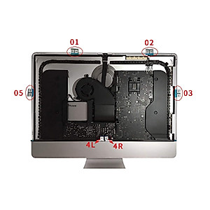 CCYO Replacement LED LCD Panel Adhesive Tape Strips Sticker + Opening Wheel Tools Kit for iMac A1418 21.5" MD093LL/A MD094LL ME699LL 2012 2013 2015 2017