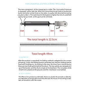 MAIGU Mouse Trap, Rat Trap Bucket Spinner, Mice Rats Mouse Killer Roll Trap Log Grasp Bucket Rolling Roller+Ramp, Sanitary Safe Mousetrap Catcher for Indoor Outdoor Auto Reset