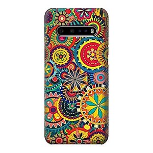 R3272 Colorful Pattern Case Cover for LG V60 ThinQ 5G