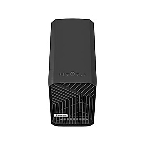Fractal Design Torrent Nano Black - Solid Side Panel - Open Grille for Maximum air Intake - 180mm PWM Fan Included - Type C - mITX Airflow Mini Tower PC Gaming Case