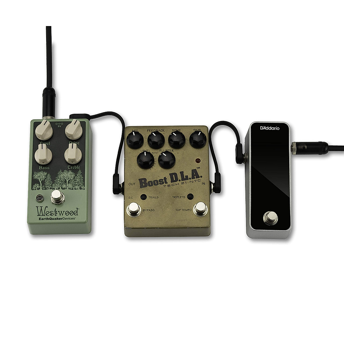 D'Addario Accessories Instrument Cable, Flat-Right Angle, 4 in (PW-FPRR-204)