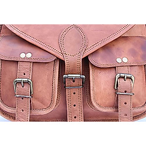 14 Inch Leather crossbody bags Purse Women Shoulder Bag Satchel Ladies Tote Travel Purse full grain Leather