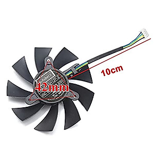 inRobert Graphics-Card Fan-Replacement for MSI-GTX-1060-6G-OCV1 - GPU-Fan 85mm HA9015H12SF-Z for MSI R7 360 GTX 950 2GD5