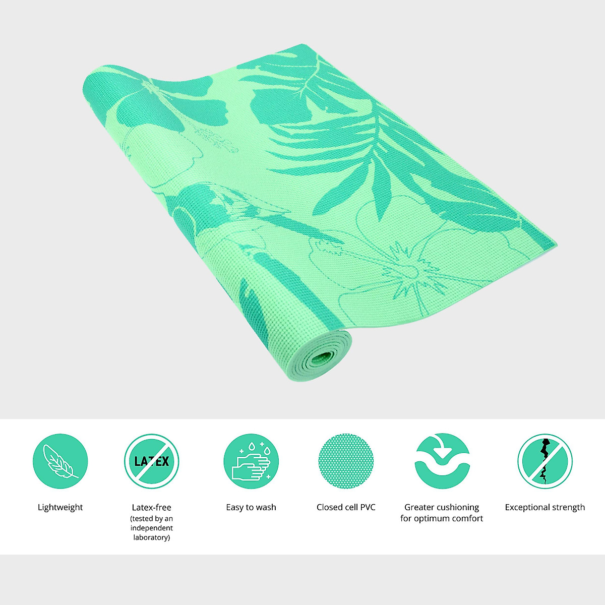 Wai Lana Yogi Rainforest Mat, Pale Green
