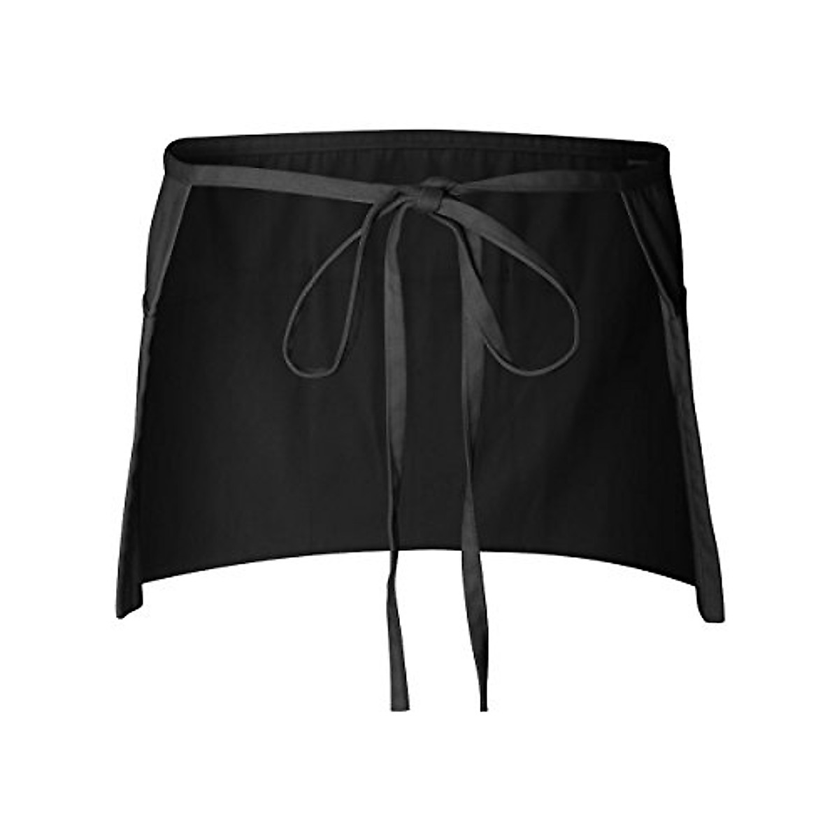 12 Pack - Black Server Waist Aprons, Waitress Half Apron