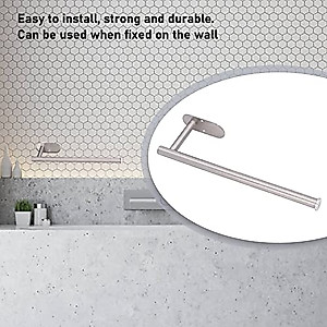 Paper Towel Holder, Paper Towels Roll, Stainless Steel Cling Film Rack, Cling Film Bracket Wall Mounted, for Kitchen Bathroom, Silver
