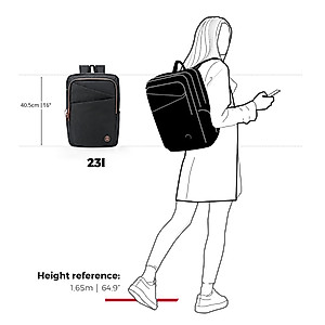 Swissdigital Katy Rose Laptop Backpack Purse For Women，With USB Charging Port Computer Work Backpack ,Fits 15.6Inch Laptop Travel Casual Bag