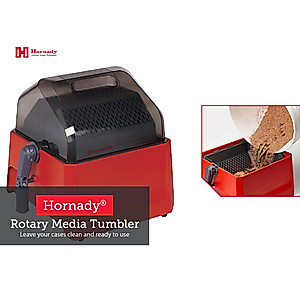 Hornady Rotary Media Sifter 050207 - Easily Separate Corn Corb or Steel Pin Tumbling Media from Cartridge Cases - Media Separator with Rotating Handle, Clear Lid, Sifter Drum Halves, & Locking Pin