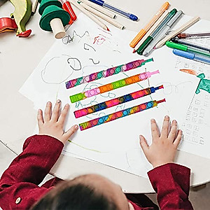 30 Pcs Pop Bracelet Bubble Fidget Toys for Party Favors, Hand Finger Silicone Wristband Bulk for Student Classroom Prizes, Goodie Bag Fillers Stuffers Birthday Christmas Valentine Gifts for Kid