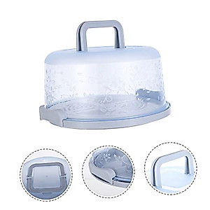 HEMOTON 1 PC Box Portable Cake Box Angel Food Cake Pan Cupcake Dome Lid Portable Cake Container Fruit Containers Plastic Storage Box Plastic Container Birthday Cake Box Plate Cover