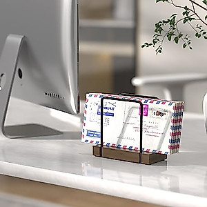 Napkin Holder for Table, Paper Napkins Holder Table Dispenser for Farmhouse Kitchen & Modern Decor Bamboo Table Dining Napkins Holders (Brown)