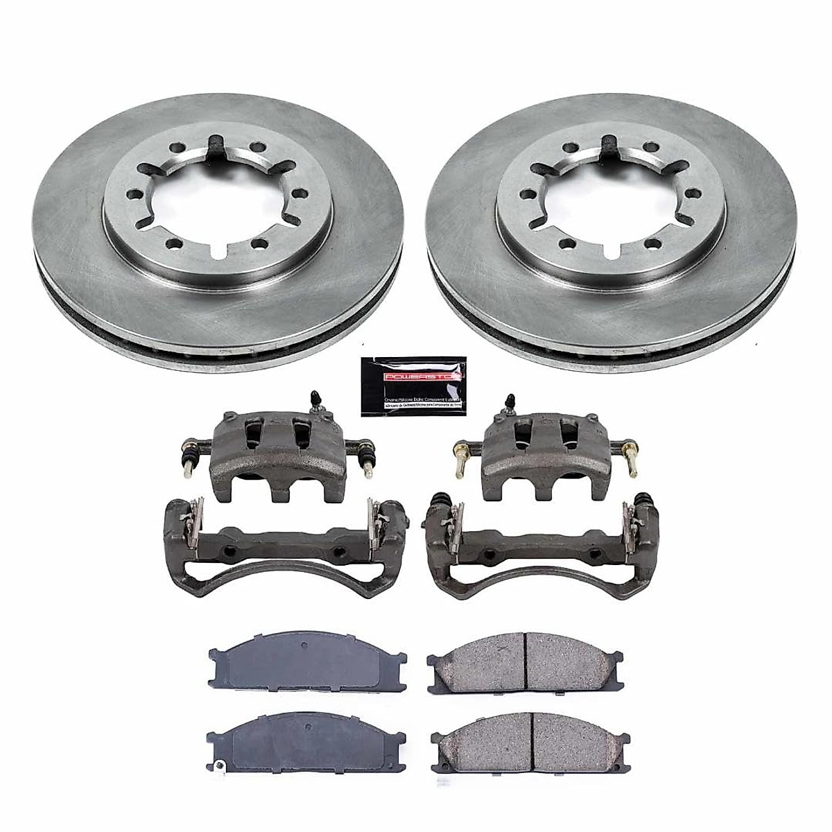 Power Stop KCOE2278A Autospecialty Front Brake Caliper Kit- Brake Rotors, Brake Pads & Calipers For Nissan Frontier 1999-2002 [Model Specific]