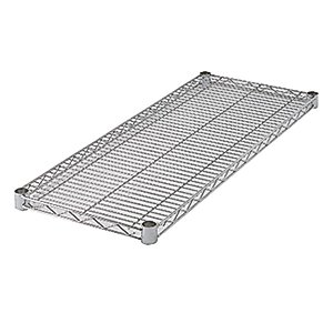 Winco 14" x 48" Wire Utility Shelf for Restaurants and Storage, Chrome