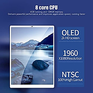 Naroote 10.1in Tablet, Red Calling Tablet for Android 11.0 100‑240V for Working (US Plug)