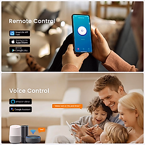 Suraielec WiFi Pool Timer, Outdoor Indoor Smart Switch, 40 AMP, 2HP, 120, 240, 277 VAC, Heavy Duty Pool Controller Light Timer Box for Pool Pump, Water Heater, Spa, Powerful Electrical Appliances