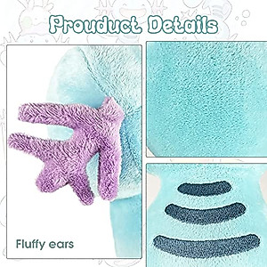 OMG ALL STORE Axolotl Plush Salamander Toy Fun and Soft Plush Stuffed Toy for Game Fans Gift Soft Stuffed Pillow Doll for Kids and Adults (8 Inch) (Blue)