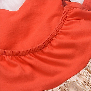 Aalizzwell 2T Toddler Girl Dress Orange