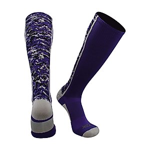 TCK Digital Camo OTC Socks (Purple, Large)