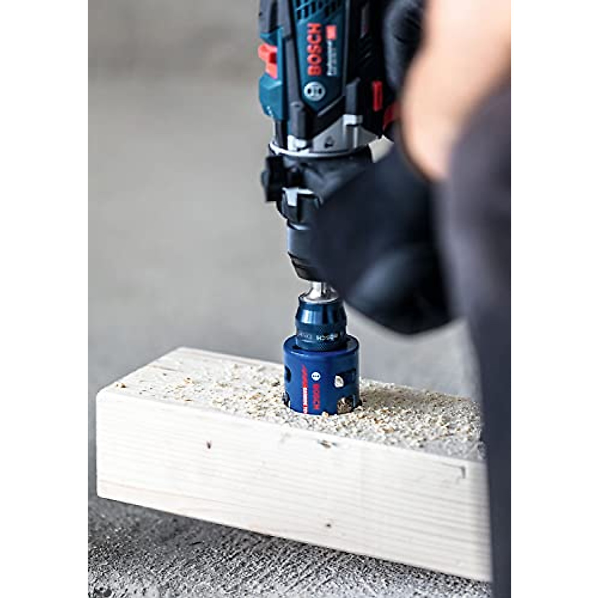 Bosch Professional 1x Expert Construction Material Hole Saw (for Softwood, Ø 68 mm, Accessories Rotary Impact Drill)