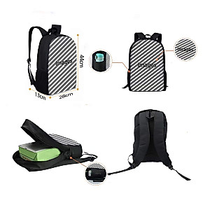 Beauty Collector Elementary School Backpack Set Fox Bookbag with Lunch Bags and Pencil Case for Kids Girls Boys Teens